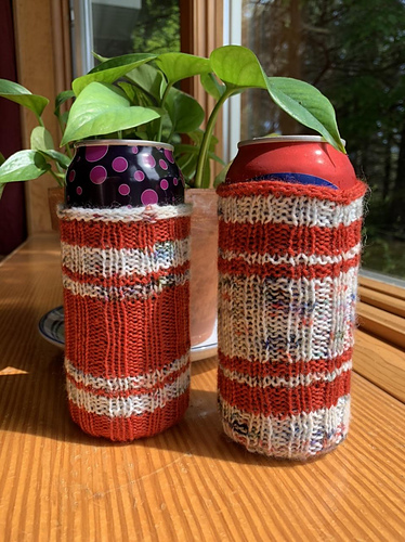 Ravelry: Skinny Can Cozy pattern by Knitty Natty