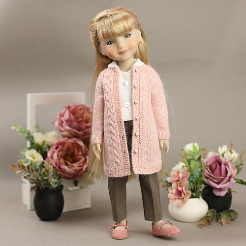 Ravelry: Aran Cardigan for RRFF doll pattern by Polina Vegner
