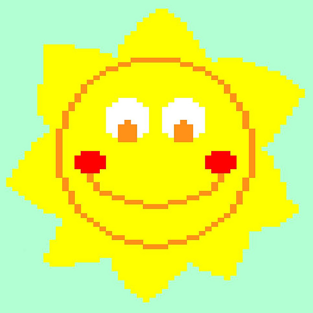 Ravelry: Sun Face pattern by Angela Foster