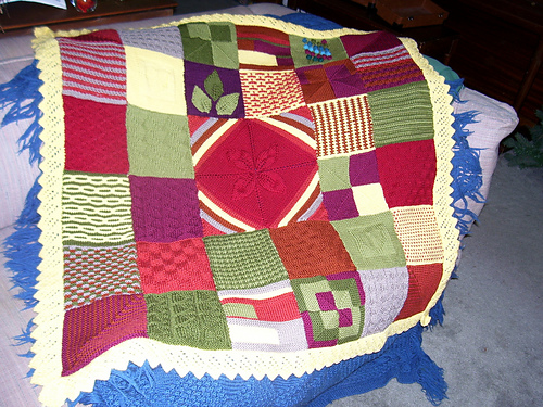 Ravelry: 200 Knitted Blocks Throw pattern by Jan Eaton
