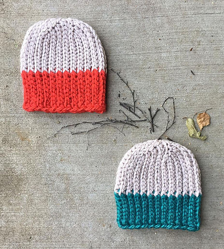 Ravelry: Two Tone Beanie pattern by Mamachee