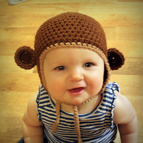 Ravelry: Monkey Hat (sizes newborn to adult) pattern by Mamachee