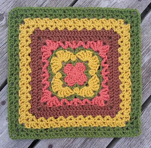 Ravelry: Fans & Lace Afghan Square pattern by Andee Graves