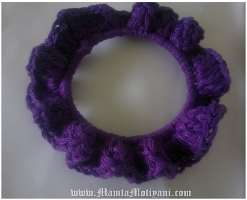 Ravelry: Frilly Stacking Bangle Bracelet pattern by Mamta Motiyani