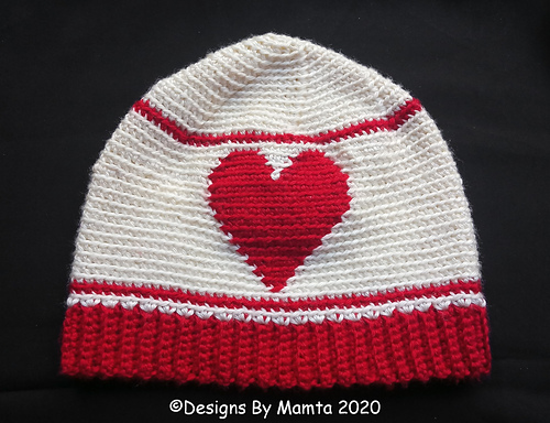 Ravelry: Hippie Heart Hat pattern by Mamta Motiyani