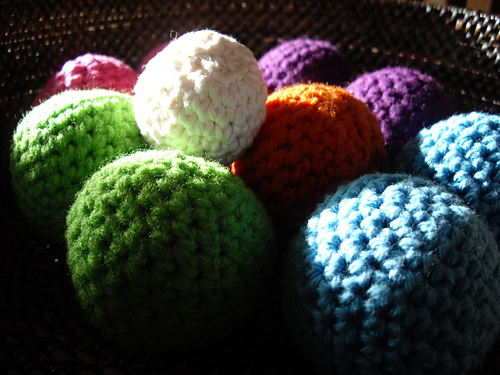 Ravelry: Indoor Bocce Ball pattern by Amanda Froemming