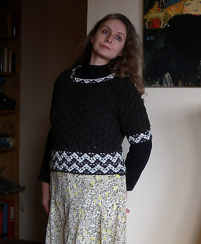 Ravelry: 21-22-10 Mohair Mosaic Sweater pattern by Pierrot (Gosyo Co., Ltd)