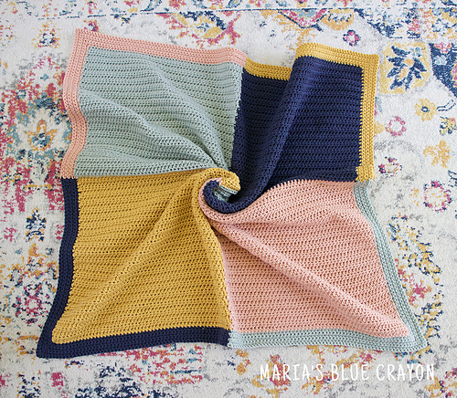 Ravelry: Color Block Blanket pattern by Maria's Blue Crayon