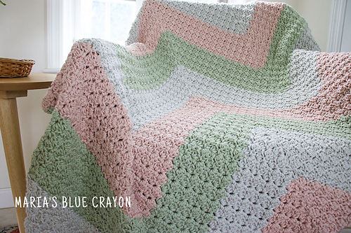 Ravelry: C2C Chevron Blanket pattern by Maria's Blue Crayon