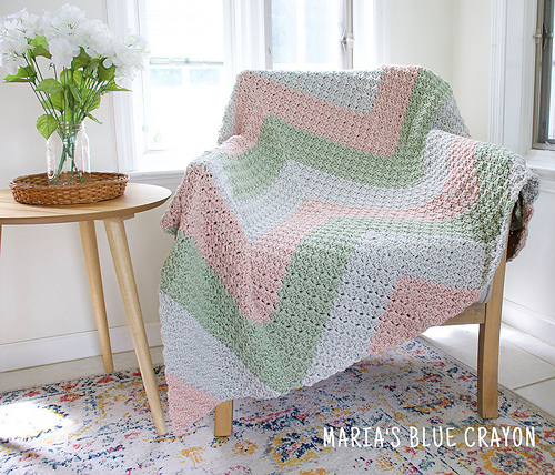 Ravelry: C2C Chevron Blanket pattern by Maria's Blue Crayon