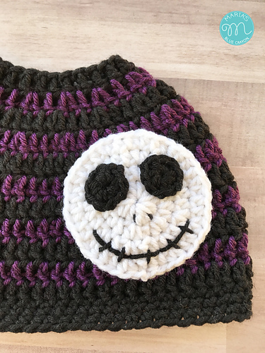Ravelry: Skeleton Messy Bun Beanie pattern by Maria's Blue Crayon