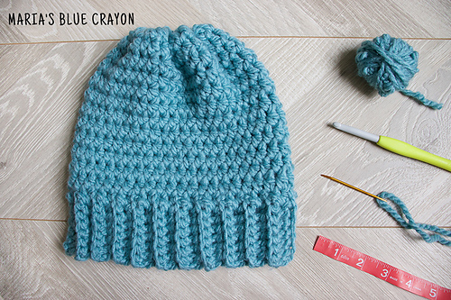 Ravelry: Basic Bottom Up Beanie pattern by Maria's Blue Crayon