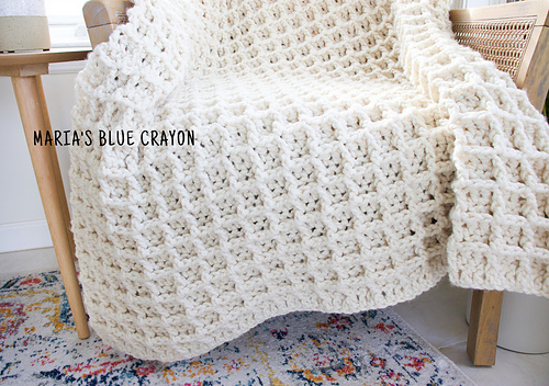 Ravelry: Super Bulky Crochet Blanket pattern by Maria's Blue Crayon
