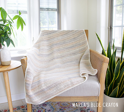Ravelry: Caron Blossom Cake Crochet Blanket pattern by Maria's Blue Crayon