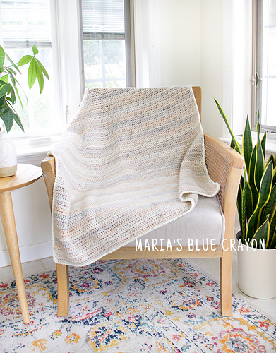 Ravelry: Caron Blossom Cake Crochet Blanket pattern by Maria's Blue Crayon