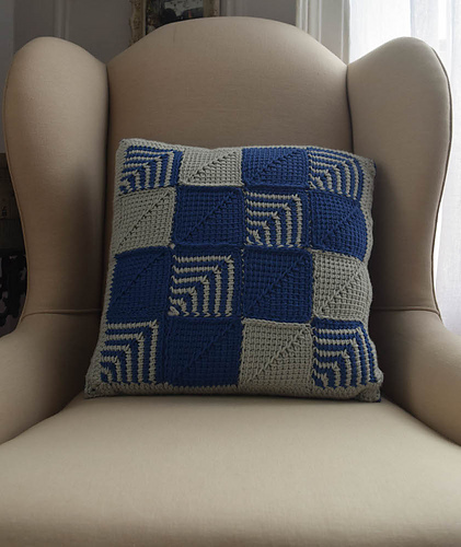 Ravelry: Mitered Square Pillow pattern by Marie Segares