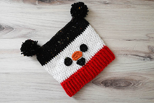 Ravelry: Snowman Sack Hat pattern by Marie Segares
