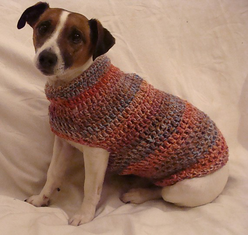 Ravelry: Jack Russell Dog Jumper pattern by Marie Riddle