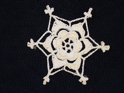 Ravelry: Irish Rose Snowflake pattern by Marika Simon