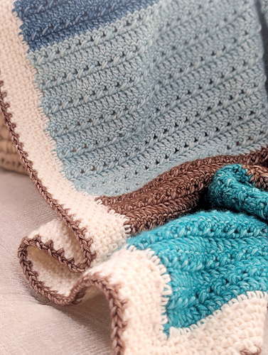 Ravelry: Textured Color Block Blanket pattern by Marina Nikolaidou
