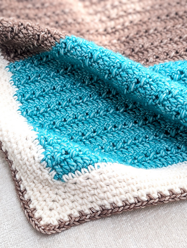 Ravelry: Textured Color Block Blanket pattern by Marina Nikolaidou