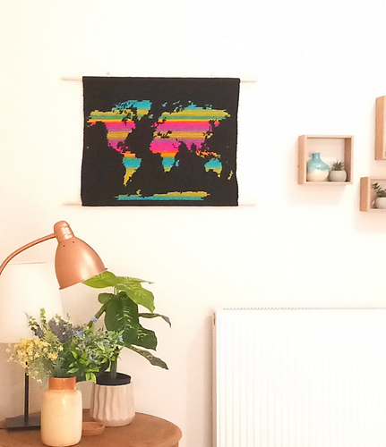 Ravelry: World Map Wall Hanging pattern by Marina Nikolaidou