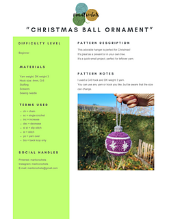 Ravelry: Christmas ball ornament pattern by Maritcrochets