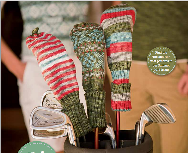 Ravelry: Fair Isle on the Fairway Golf Club Covers pattern by Marly Bird