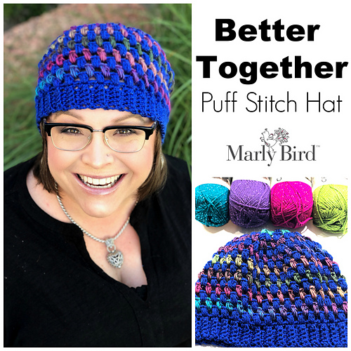 Ravelry: Better Together Puff Stitch Hat pattern by Marly Bird