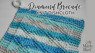 Ravelry: Diamond Brocade Knit Dishcloth pattern by Marly Bird