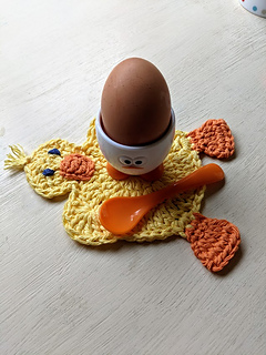 Ravelry: Darling Ducky (Duck) Coaster pattern by Marsha Sparks