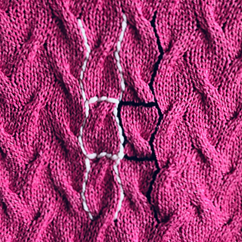 Ravelry: Pink textured cable pattern by Martina Walsh