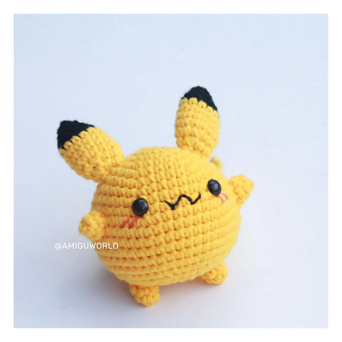Ravelry: AMIGURUMI PIKACHU (Chubby/Chibi) pattern by Amigu World