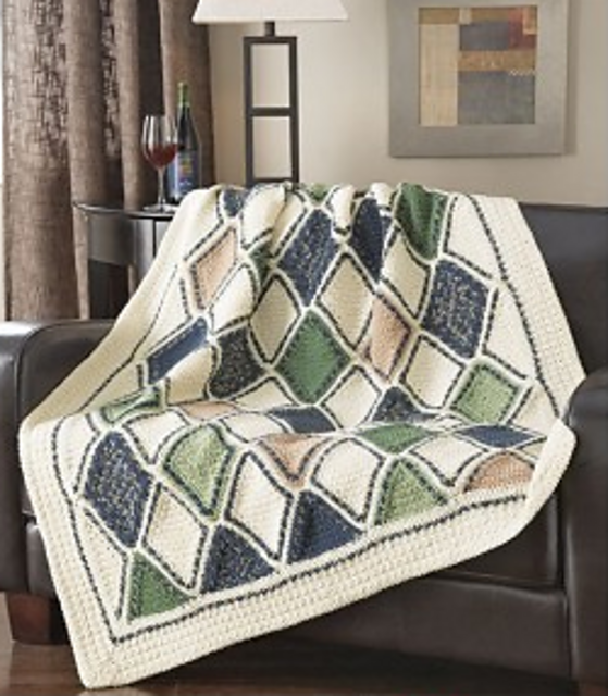 Ravelry: Cool Diamonds Afghan pattern by Mary Maxim
