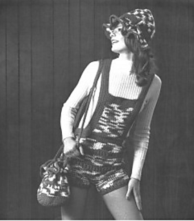 Ravelry: Bibbed Shorts, Hat, and Purse #8133 pattern by Mary Maxim