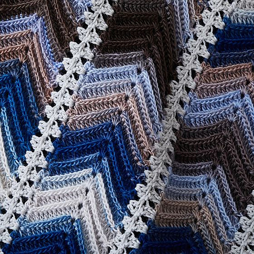 Ravelry: Chevron Panels Throw pattern by Mary Maxim