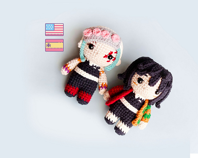 Ravelry: Giyu and Tengen Mini pattern by Mary Pile