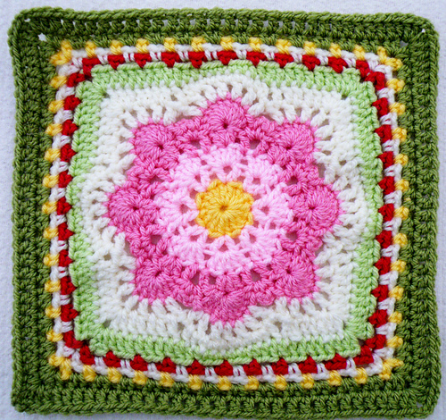 Ravelry: Spring Fling 12" Square pattern by April Moreland