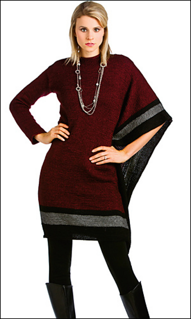 Ravelry: Panache Poncho Dress pattern by Shannon Mullett-Bowlsby