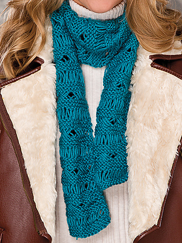 Ravelry: Yarnover Cross Scarf pattern by Rozetti Yarns