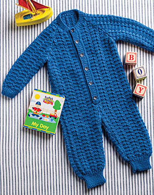 Ravelry: Cable & Rib Romper pattern by Sandi Prosser