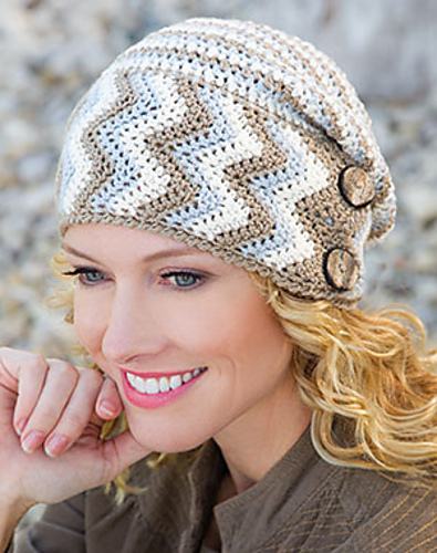 Ravelry: Chevron Slouch pattern by Lena Skvagerson