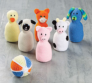 Ravelry: Barnyard Bowling Set pattern by Kathleen Stuart