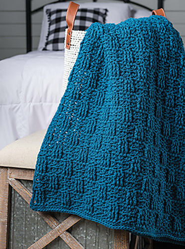 Ravelry: Easy Basket-Weave Throw pattern by Margret Willson