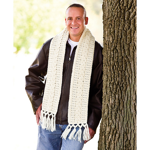 Ravelry: Continental Cable Scarf pattern by Peter Franzi