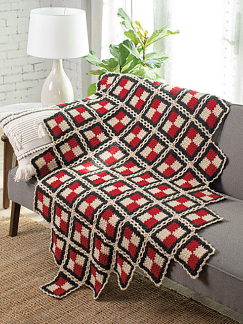 Ravelry: 4-Patch Quilt Throw pattern by Katherine Eng