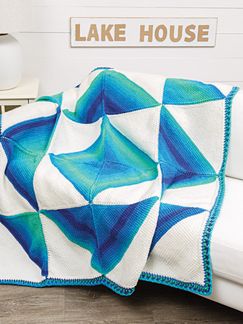 Ravelry: Tunisian Magic Triangles Afghan pattern by Sandy Walker