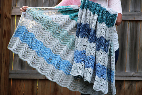 Ravelry: Beach Cottage Throw pattern by Kristi Garris