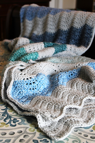 Ravelry: Beach Cottage Throw pattern by Kristi Garris
