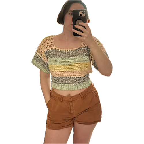 Ravelry: Breezy Cotton Lace Crop Top pattern by Maureen P.